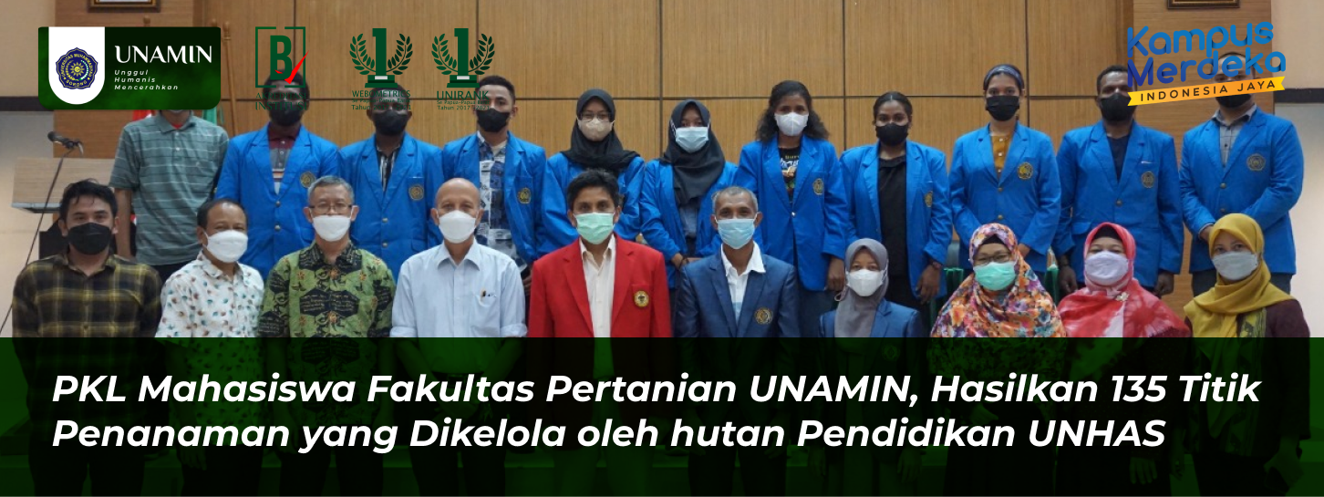 PKL Unamin Hasilkan 135 Titik Penanaman